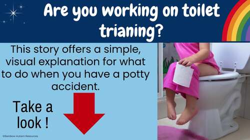 Editable Potty or Bathroom Accident Toilet Training Social Story w Real ...