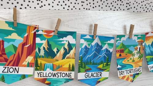 National Parks Classroom Decor, Bulletin Board, Door Decor, Writing ...