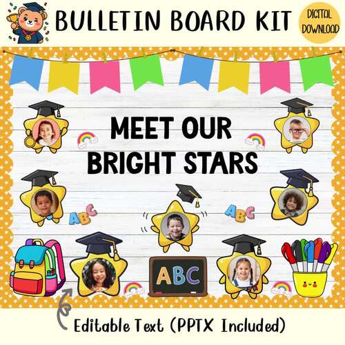 Graduation Bulletin Board Kit | Editable Student Photo Display | TPT