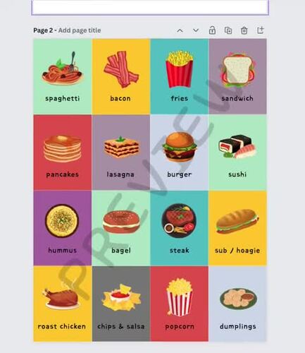 Flashcards ESL Vocabulary Bundle of 96 Animal, Food, and Job Cards in ...