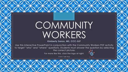 Community Workers by droforisanzo | TPT