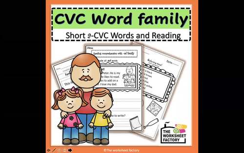 CVC Reading Comprehension | CVC Worksheets | Short Vowel CVC Words ...