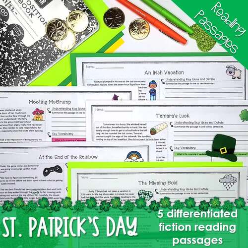 St. Patrick's Day Fiction Reading Comprehension Passages by ELA with ...