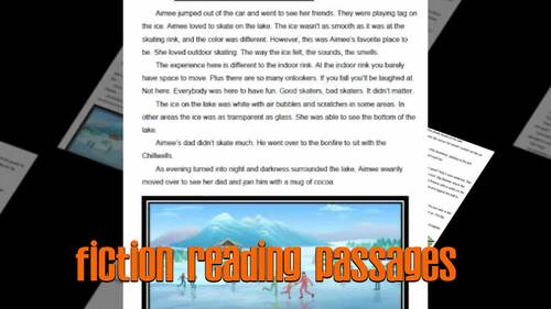 Fiction Reading Comprehension Passages and Questions Bundle 4th-5th ...
