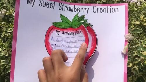 My Sweet Strawberry Creation – 3D Summer Writing Craft | TPT