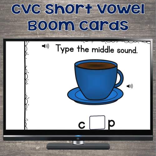 CVC Short Vowels|Boom Cards by Simply B Teaching | TPT