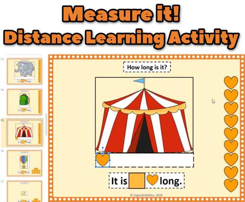 Back to School, Non-Standard Measurement Digital Activity for Google Slides