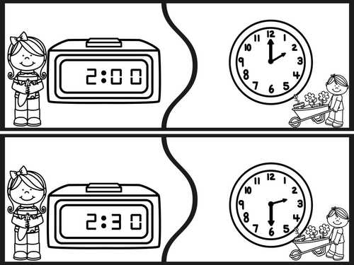 Spring Telling Time Puzzles by Erika Deane | TPT