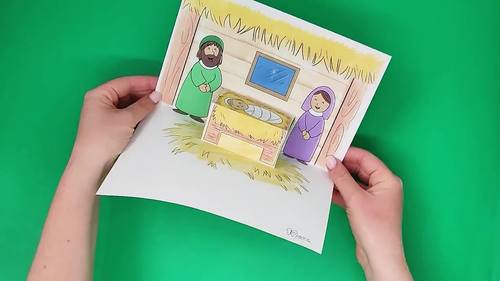 3D Nativity Craft by 10 Minutes of Quality Time | TPT