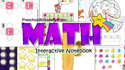Math Interactive Notebook for preschool & kindergarten by Sailboat