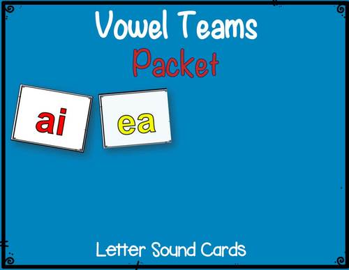 Vowel Teams Packet: Letters, Pictures, Words & Worksheets | TPT