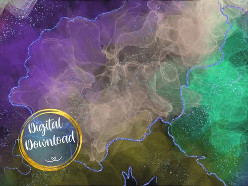 Glitter & Gold Alcohol Ink Digital Papers, Commercial Use by Teach Elite