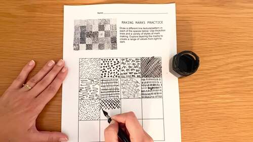 Pen and Ink Drawing Unit Bundle by Artful Ideas | TPT