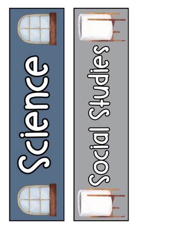 Farmhouse 10 Drawer Rolling Cart Labels with Editable Farmhouse Labels