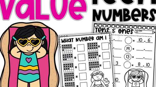 Teen Numbers Kindergarten Math Activities and Worksheets | TPT