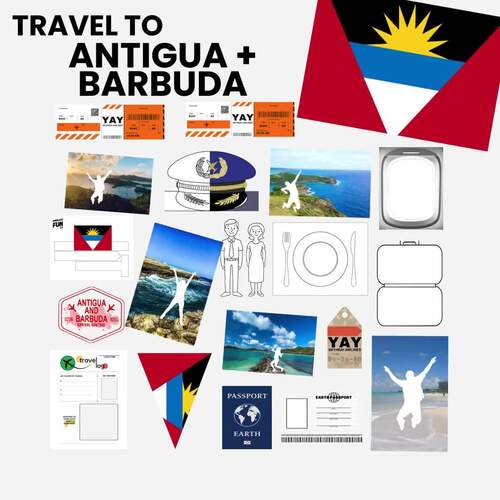 Travel to Antigua and Barbuda! – Printable Pretend Travel Activity for Kids