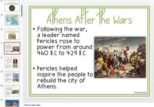 Ancient Greece Golden Age of Athens Lesson Bundle: Printable | TpT