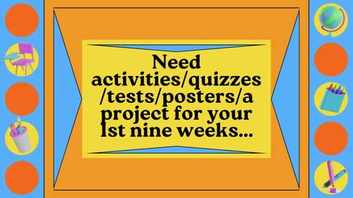 First Nine Weeks MEGA BUNDLE (Spanish 1) by Señorito Abito | TPT