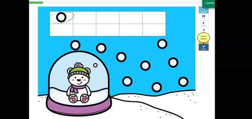 Counting to 10 with Ten Frame Number Sense Practice Winter Snowflakes ...