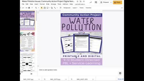 Water Pollution: High School Community Action Project {Printable and ...