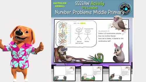 Number Problems for Middle primary - SEESAW preloaded activity Aussie ...