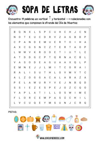 DÍA DE MUERTOS - SPANISH DAY OF THE DEAD ACTVITIES AND WORKSHEETS