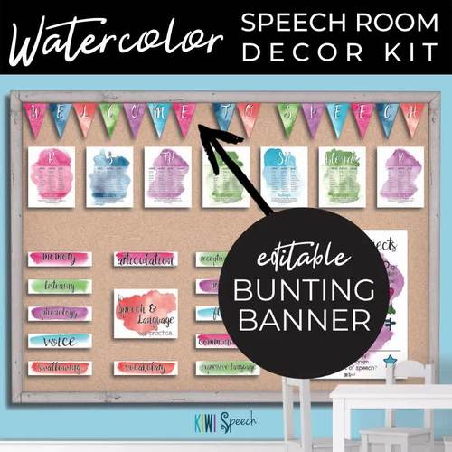 Speech Therapy Room Decor - Functional Speech Decor w/ Visual Aids ...