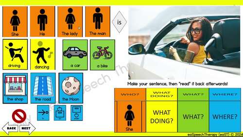 NO PREP COLOURFUL COLORFUL SEMANTICS 4 PART SENTENCES PowerPoint Digital
