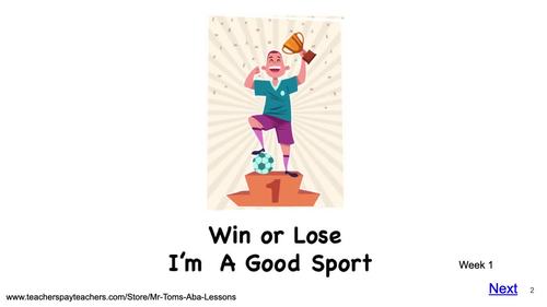 Good Sport SEL Behavior Lesson Hour 1 by Mr Tom's ABA Lessons | TPT