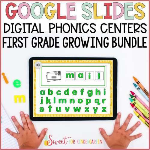 First Grade Phonics Digital Centers for Google Slides Bundle | No Prep ...