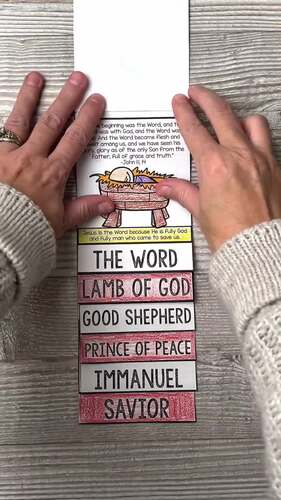 Christmas Names of Jesus Bible Craft for Christian Sunday School | KJV ...