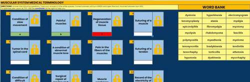 Muscular System Medical Terminology Digital Google Sheetsᵀᴹ and Print ...