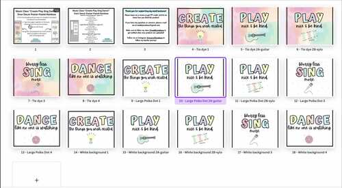 Music Class Door Decoration Music Quote Poster - Pastel Rainbow Colors