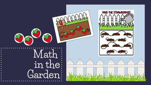 spring math activities strawberries by Joy and Sunshine Collective