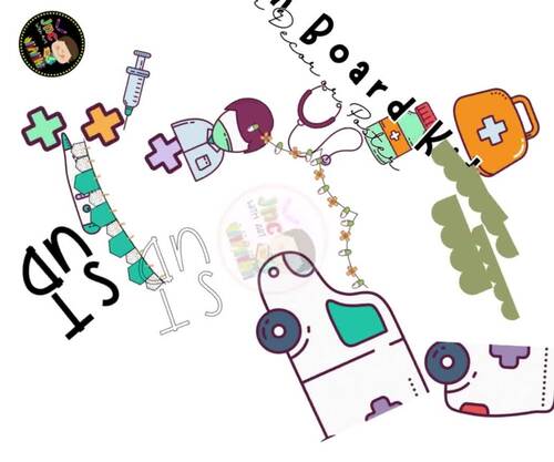 Health Bulletin Board Kit|Healthcare Education|Door Decor|Nursing|Editable