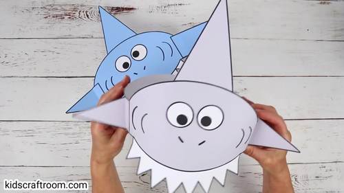 Shark Hat Craft - Summer Craft - Shark Craft - Shark Week Activity