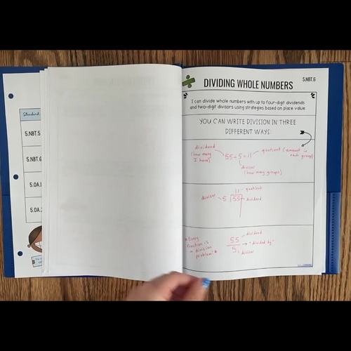 5th Grade Math Interactive Notebooks - Bundle Includes 2 Different Options!