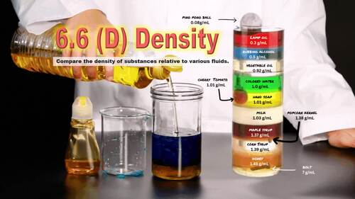 TEKS 6.6 (D) Density by RITZ EDUCATION | TPT