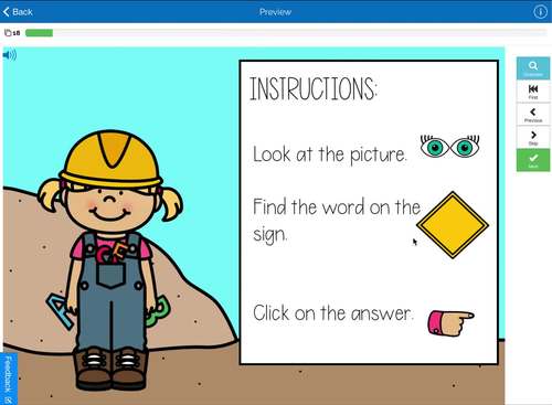 Boom Cards Build CVC Words with the Short Vowel u Construction Theme