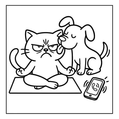 Unlucky Cat Coloring Pages | 45 Funny and Cozy Grumpy Cat Activity Sheets