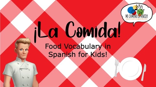 La Comida para Niños (Food Vocabulary in Spanish for Kids ~ VIDEO)