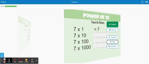 Powers of 10 and Estimate Products Boom Card Activity by Math Mom Repeat