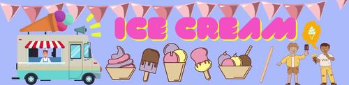 Ice Cream Party Animated BANNERS | VIRTUAL BANNERS | GOOGLE CLASSROOM