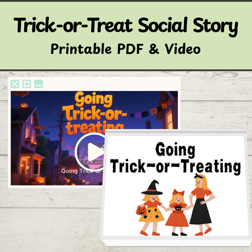 Trick-or-Treat Social Story for Halloween | Video + Printable PDF