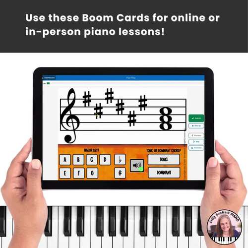 Tonic and Dominant Chords with Major Key Signatures BOOM™ Cards Digital ...