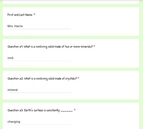 Rocks and Minerals Review Escape Room (Google Forms) | TPT