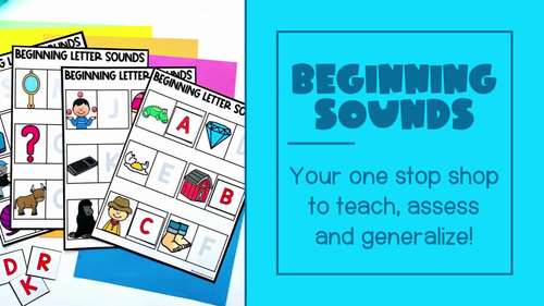 Beginning Sounds Activities - MEGA PACK by Engaging Early Learners