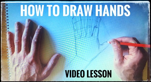 how to draw hands video tutorial
