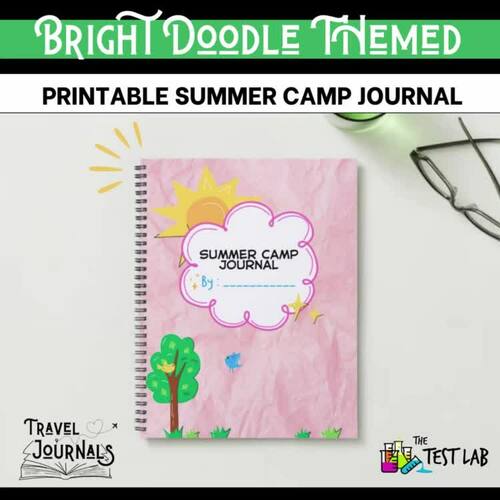 Bright Doodle Summer Camp Journal Preteen Teen Middle Grade Reflection ...