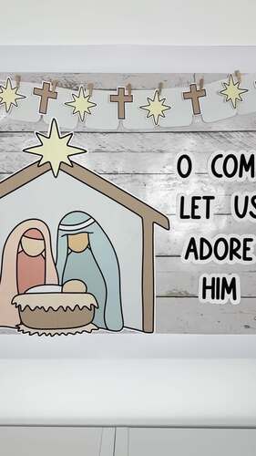 Nativity Bulletin Board - A Catholic & Christian Christmas Bulletin Board